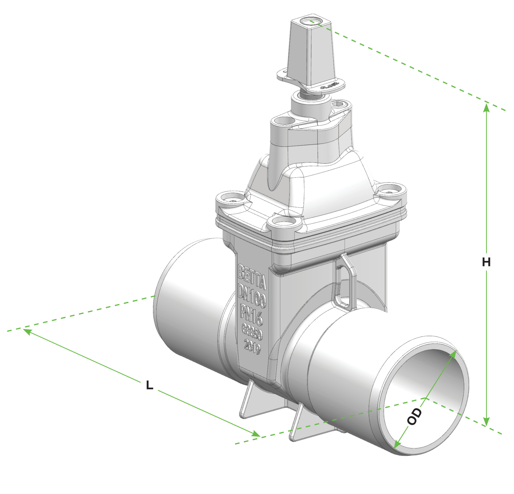 Resilient Seat Double Spigot PN16 | Clover Pipelines