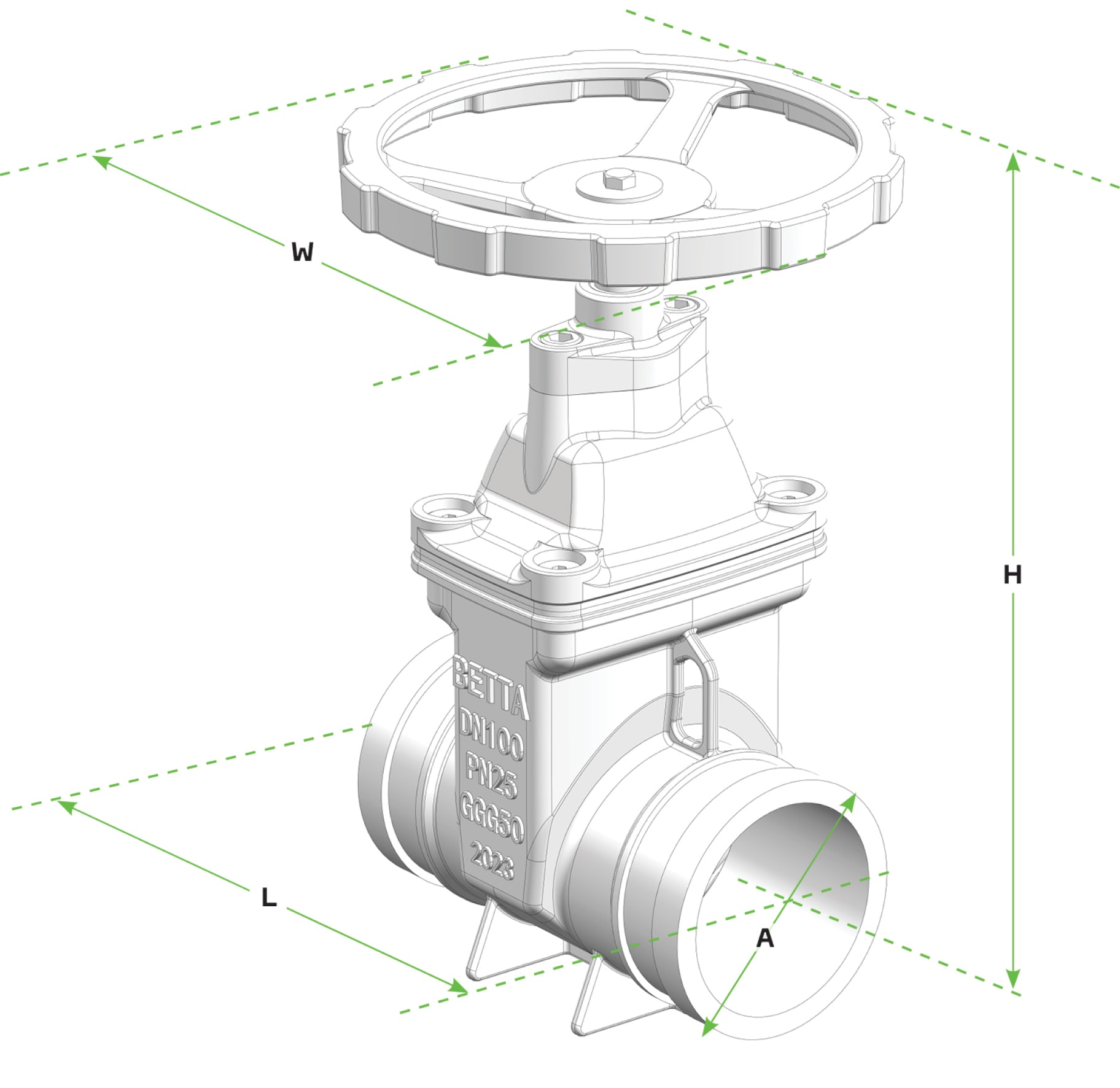 Resilient Seat Shouldered End PN25 | Clover Pipelines
