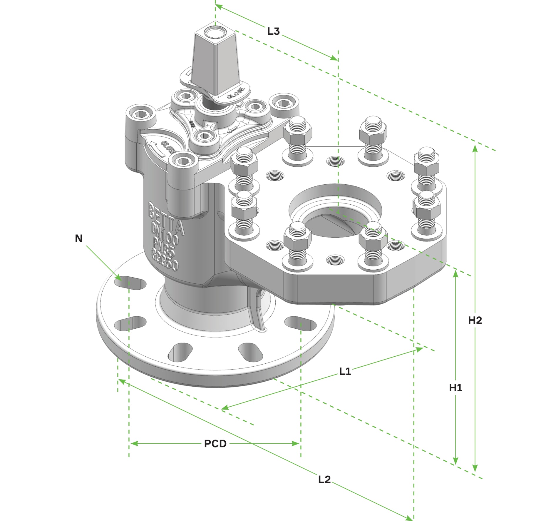 Hydrant & Air Isolation Valve PN35 | Clover Pipelines
