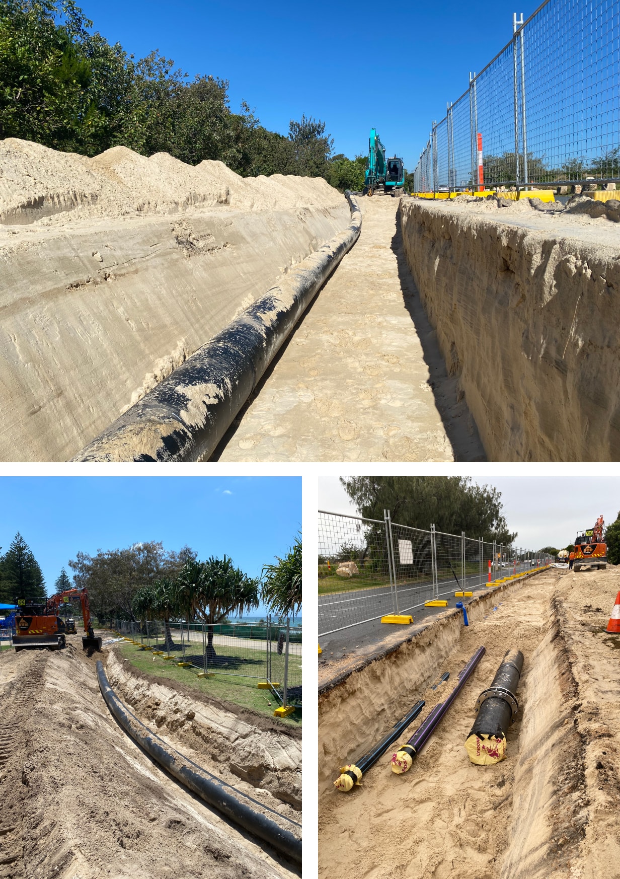Surfers Paradise Sand Backpass System | Clover Pipelines