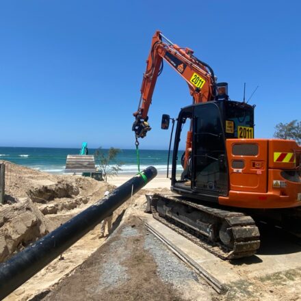 Surfers Paradise Sand Backpass System | Clover Pipelines